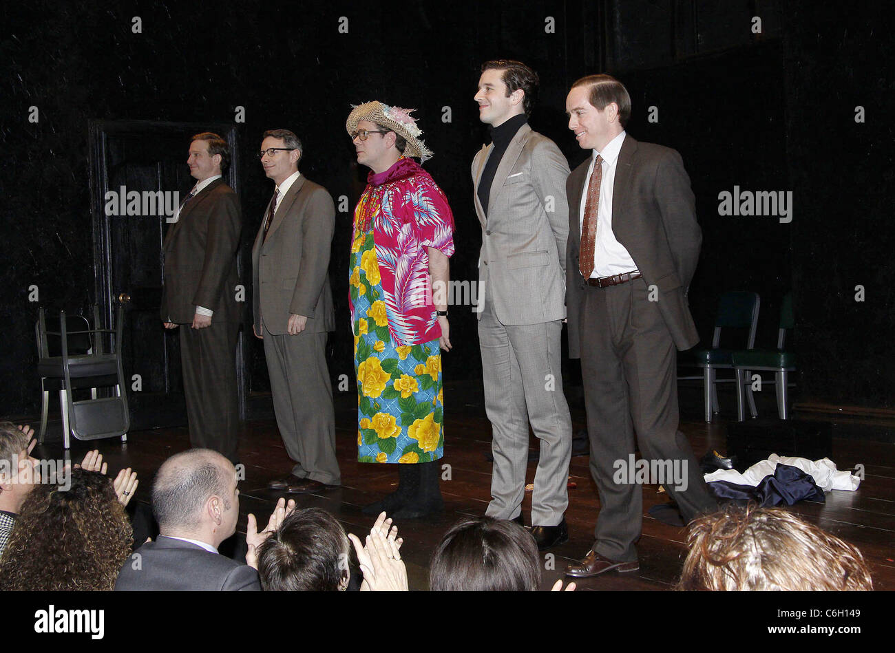 Matthew Schneck, Arnie Burton, Thomas Jay Ryan, Michael Urie, and Sam ...