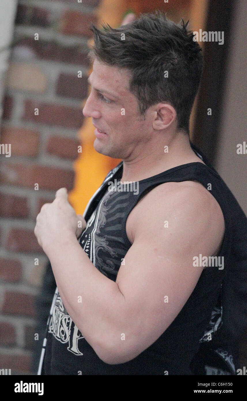 Alex Reid having lunch with his wife Katie Price and friends at the Ivy ...