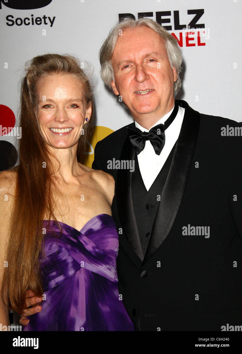 James Cameron with his wife Suzy Amis 8th Annual VES Awards held at The ...