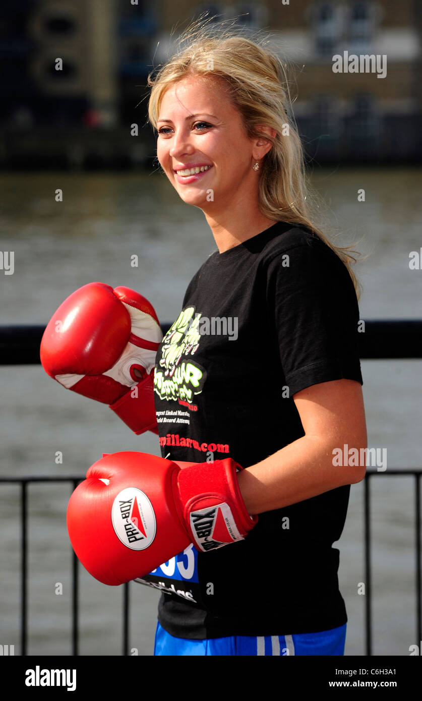 Holly Branson Photocall for the 2010 Virgin London Marathon outside the ...