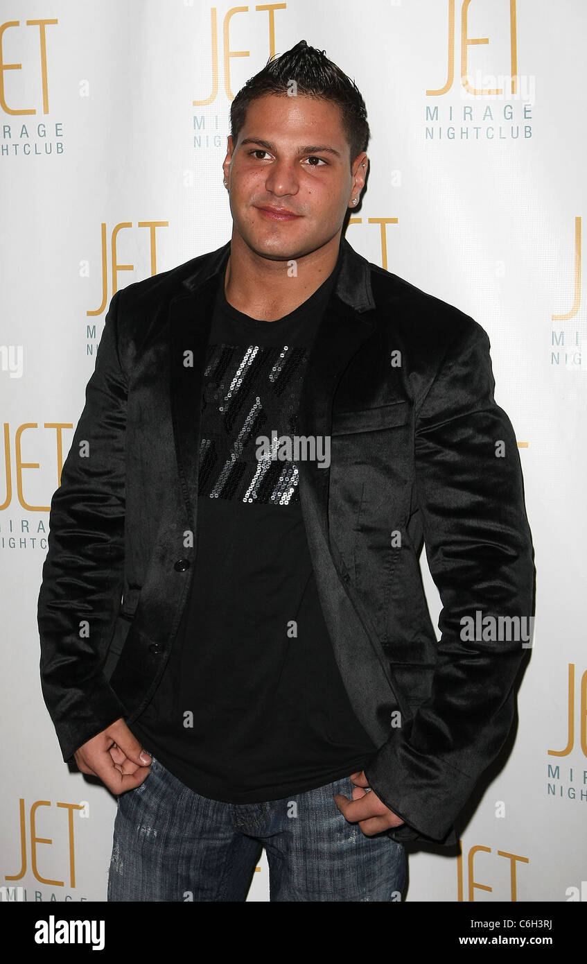 Ronnie Magro hosts an evening at JET nightclub at the Mirage Resort ...