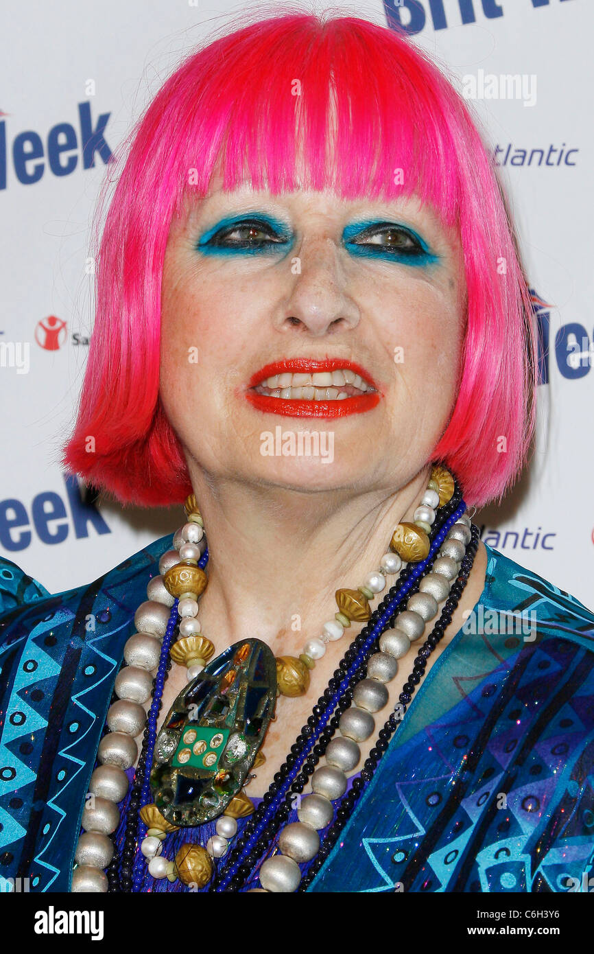 Zandra Rhodes BritWeek 2010 Charity Event held at the Beverly Wilshire ...