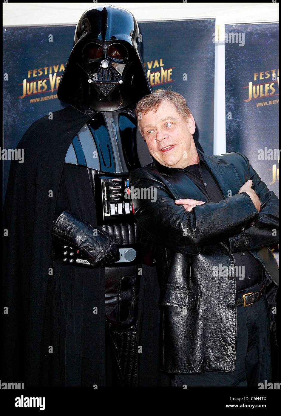 Darth Vader and Mark Hamill Star Wars tribute during the '18th ...