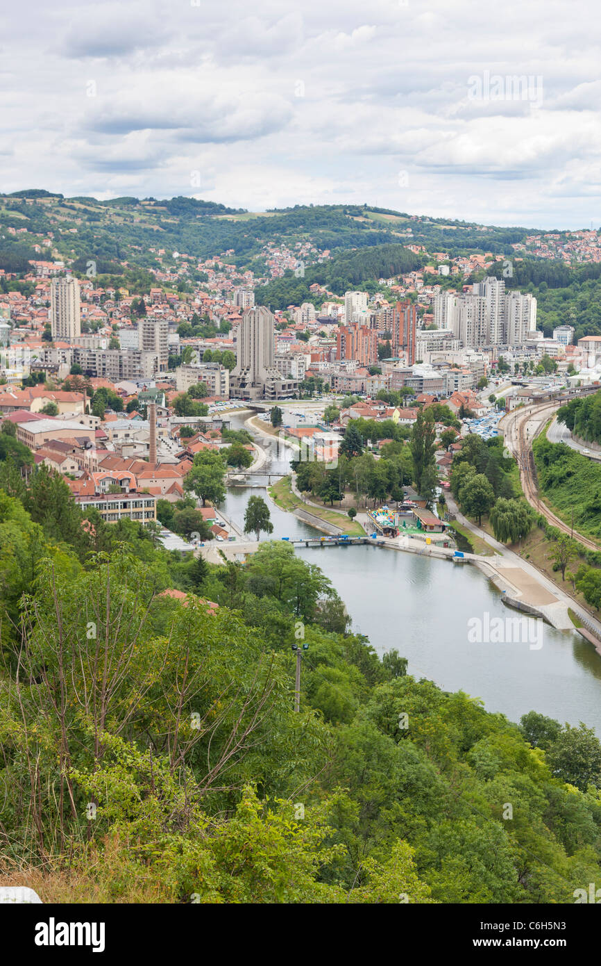 Town Uzice and Djetinja river, Serbia Stock Photo - Alamy