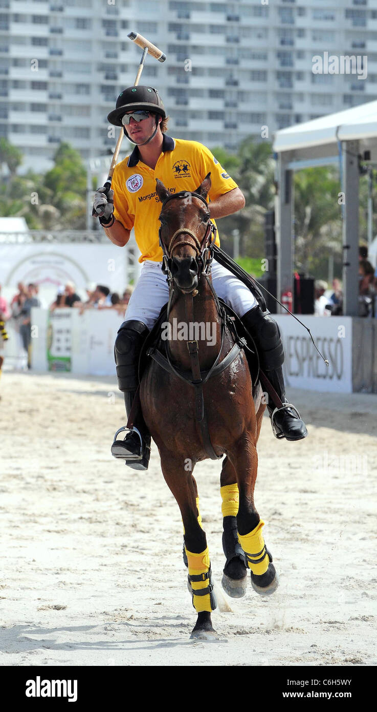 Polo player Nick Roland participate in the 2010 AMG South Beach Men ...
