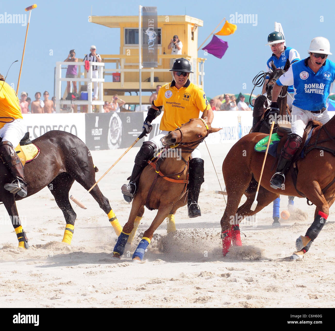 Polo players Brandon Phillips, John gobin and Lance Vetter participate ...