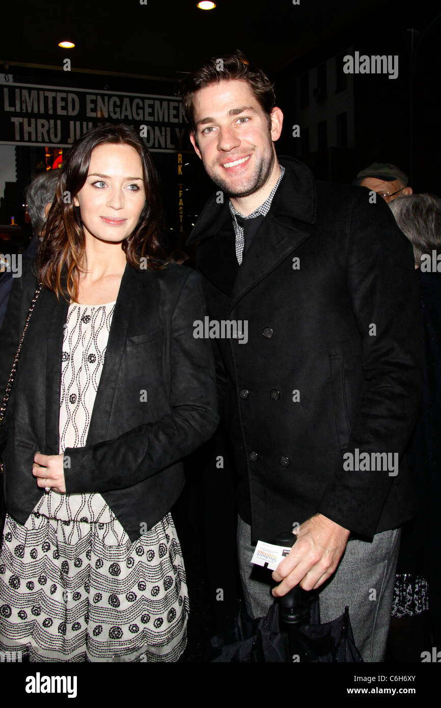 Emily Blunt and John Krasinski Opening night of the Broadway production ...