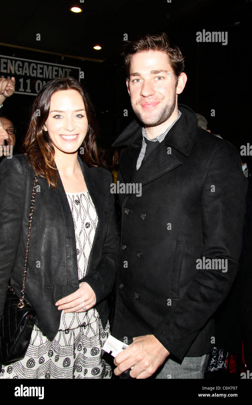 Emily Blunt and John Krasinski Opening night of the Broadway production ...