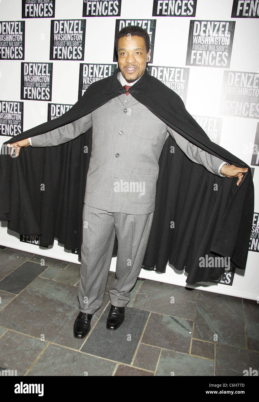 Actor Russell Hornsby pose for photos at the Broadway opening night ...