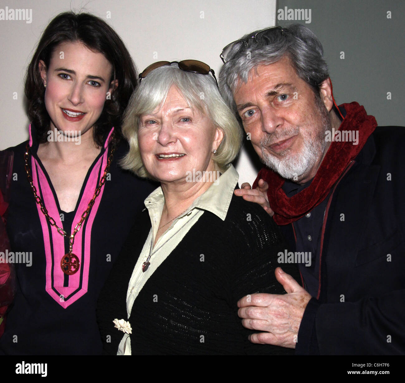 Xanthe Elbrick, Joanne Woodward, and Tony Walton backstage after the ...