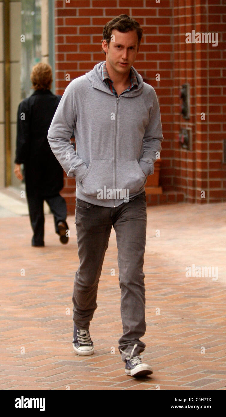 Adam Shulman seen out walking in Beverly Hills. Los Angeles, California ...