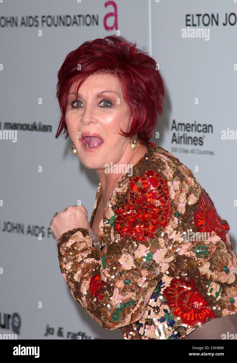 Sharon Osbourne 18th Annual Elton John AIDS Foundation Academy Awards ...