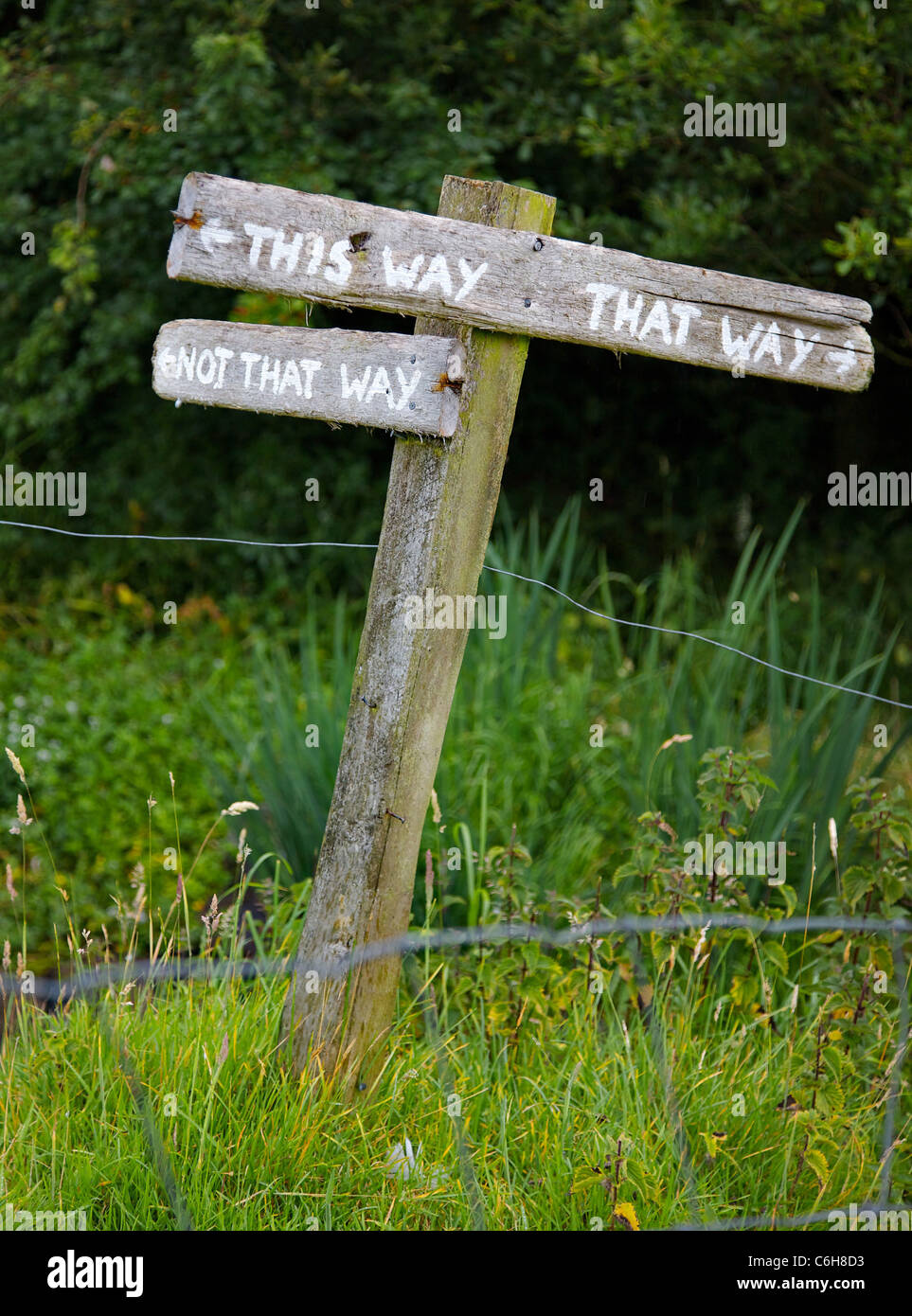 Finger post footpath sign hi-res stock photography and images - Alamy