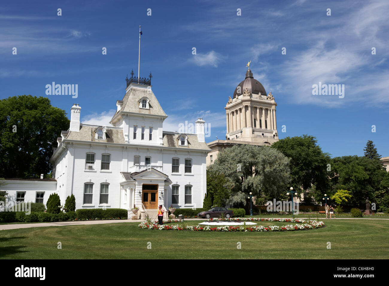 government house residence of the lieutenant governor in front of the ...