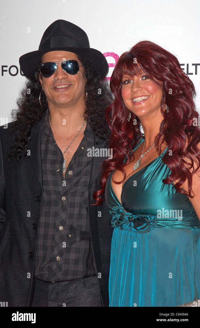 Slash and Perla Hudson 18th Annual Elton John AIDS Foundation Academy ...