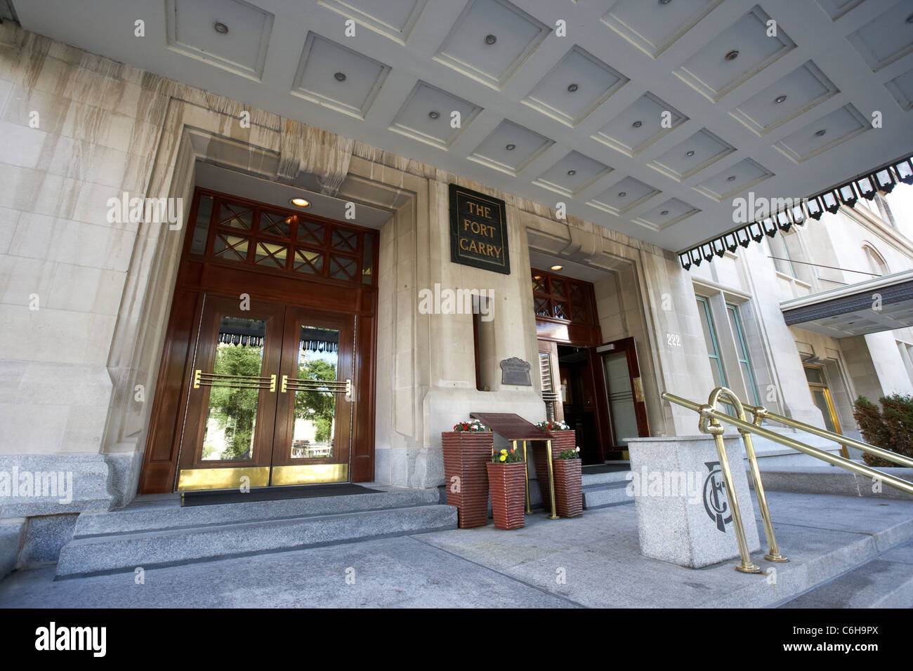 entrance to the fort garry hotel downtown winnipeg manitoba canada ...