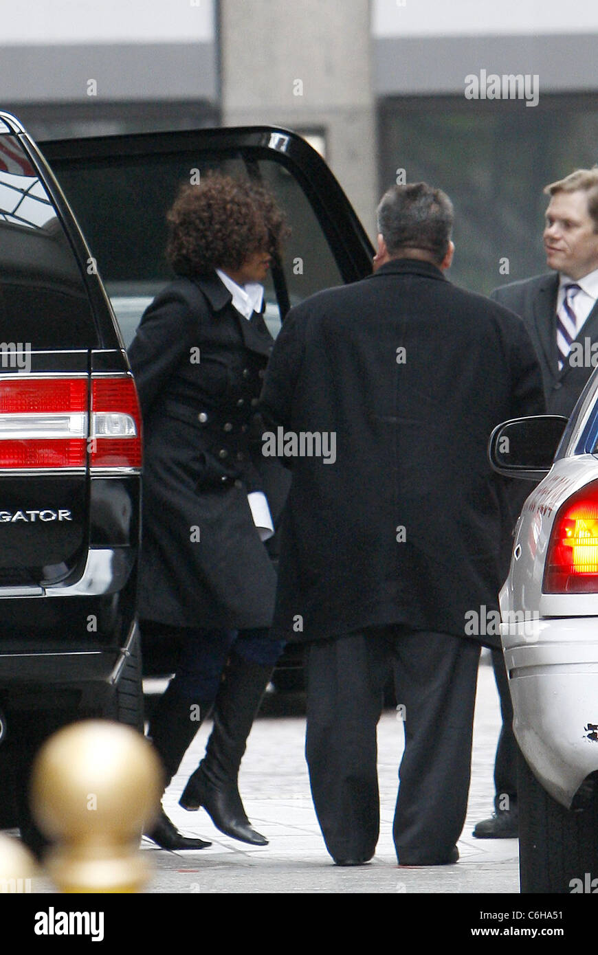 Whitney Houston leaving a medical center on Bedford in Beverly Hills ...