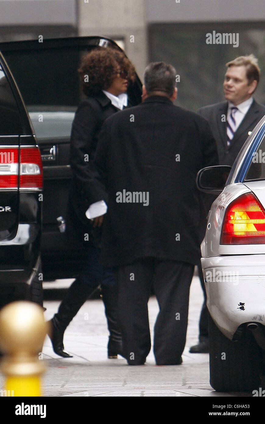 Whitney Houston leaving a medical center on Bedford in Beverly Hills ...