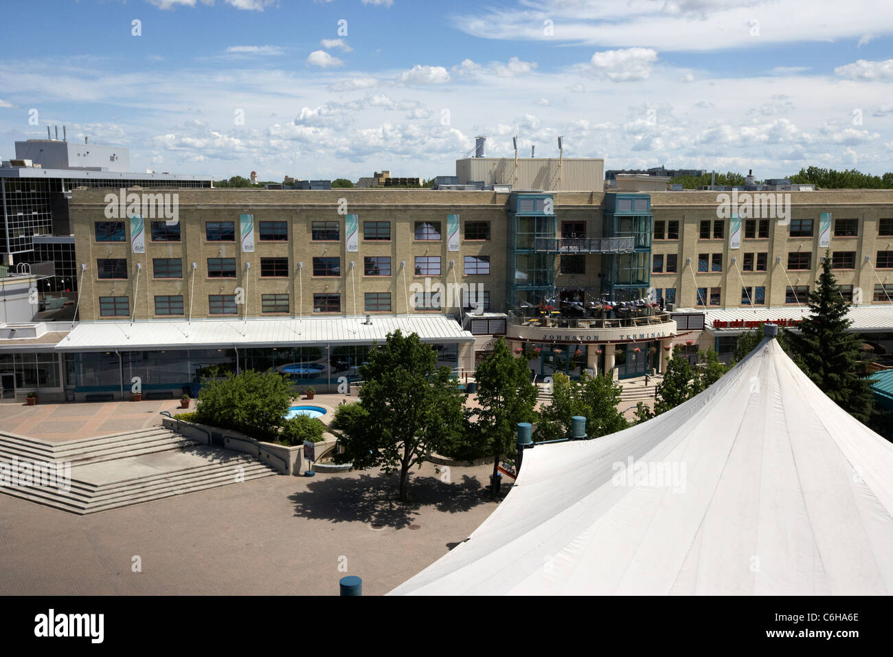 the forks market plaza and johnston terminal building Winnipeg Manitoba ...