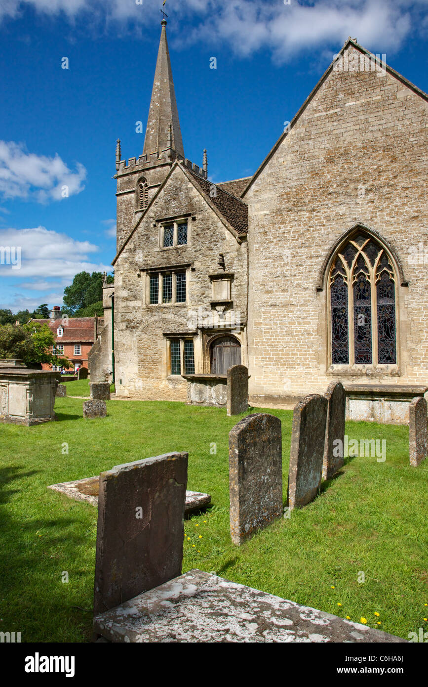 St Cyriac's church at Lacock in Wiltshire Stock Photo - Alamy