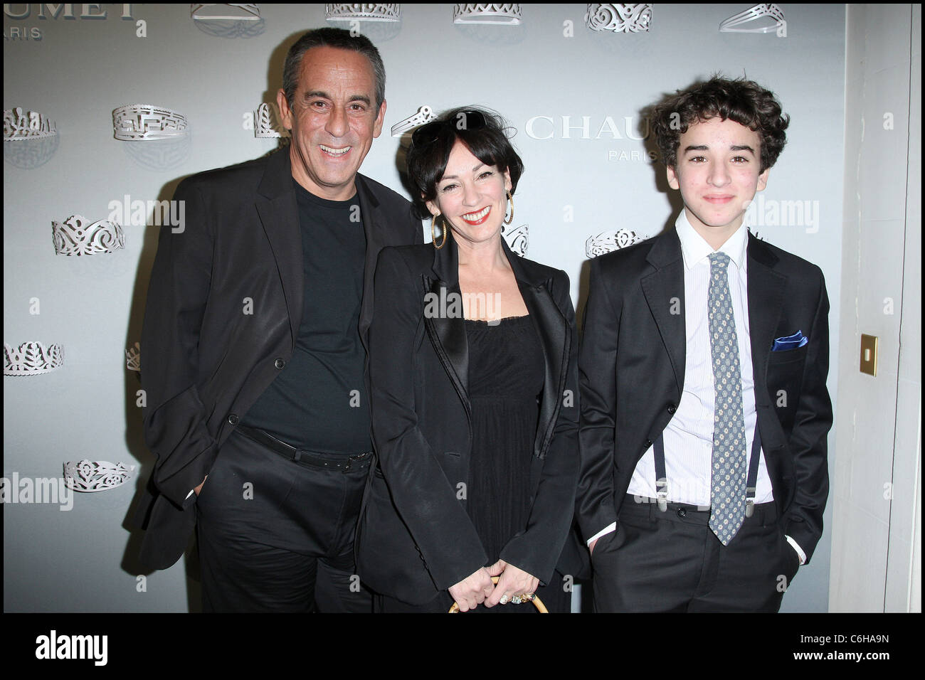 Thierry Ardisson, Beatrice Ardisson and their son, Paris Fashion Week ...
