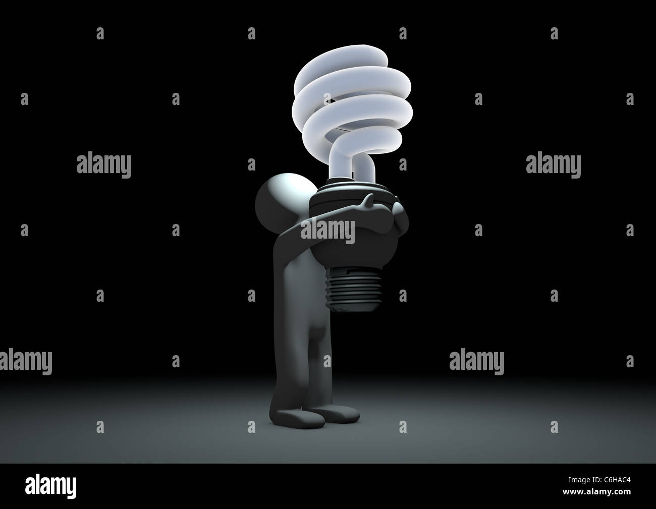 Light bulb figure hi-res stock photography and images - Alamy