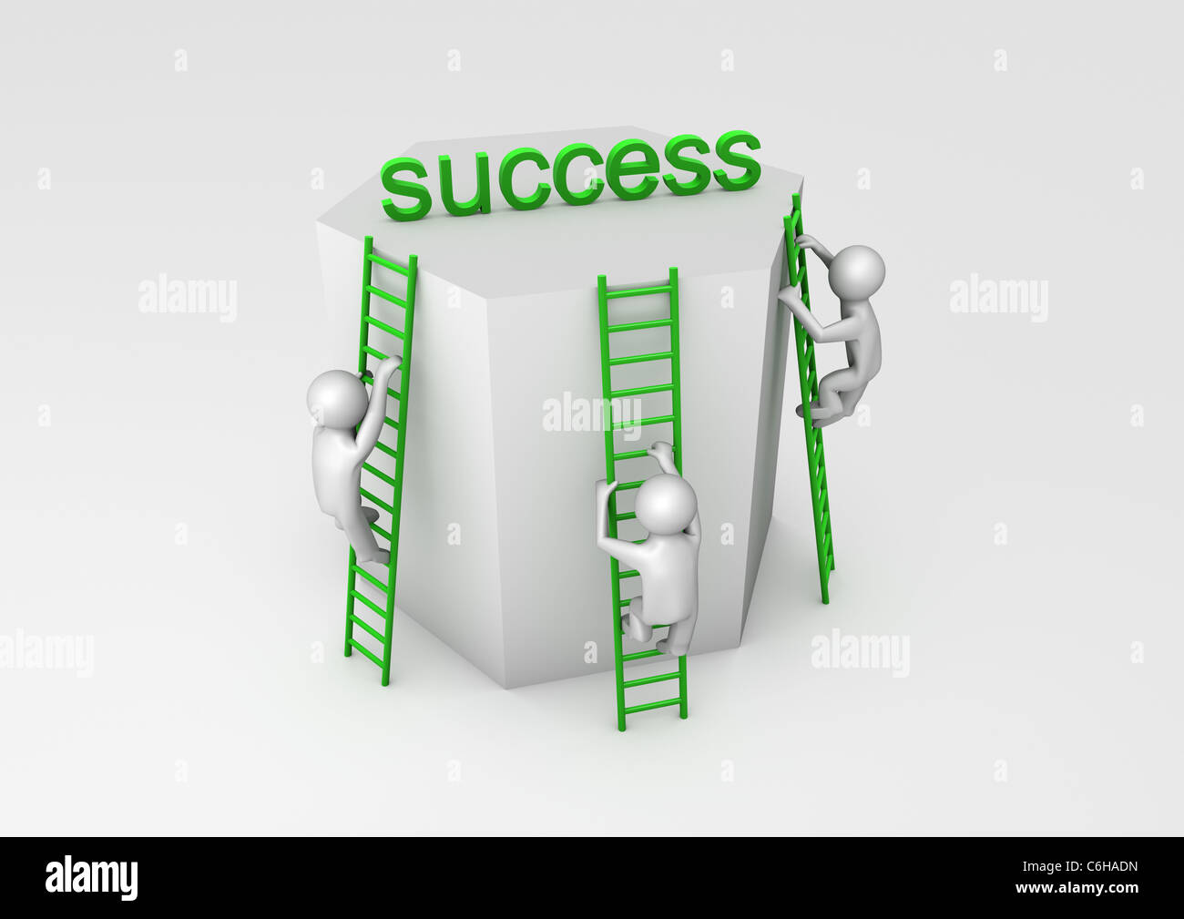 climbing the ladder to success Stock Photo - Alamy