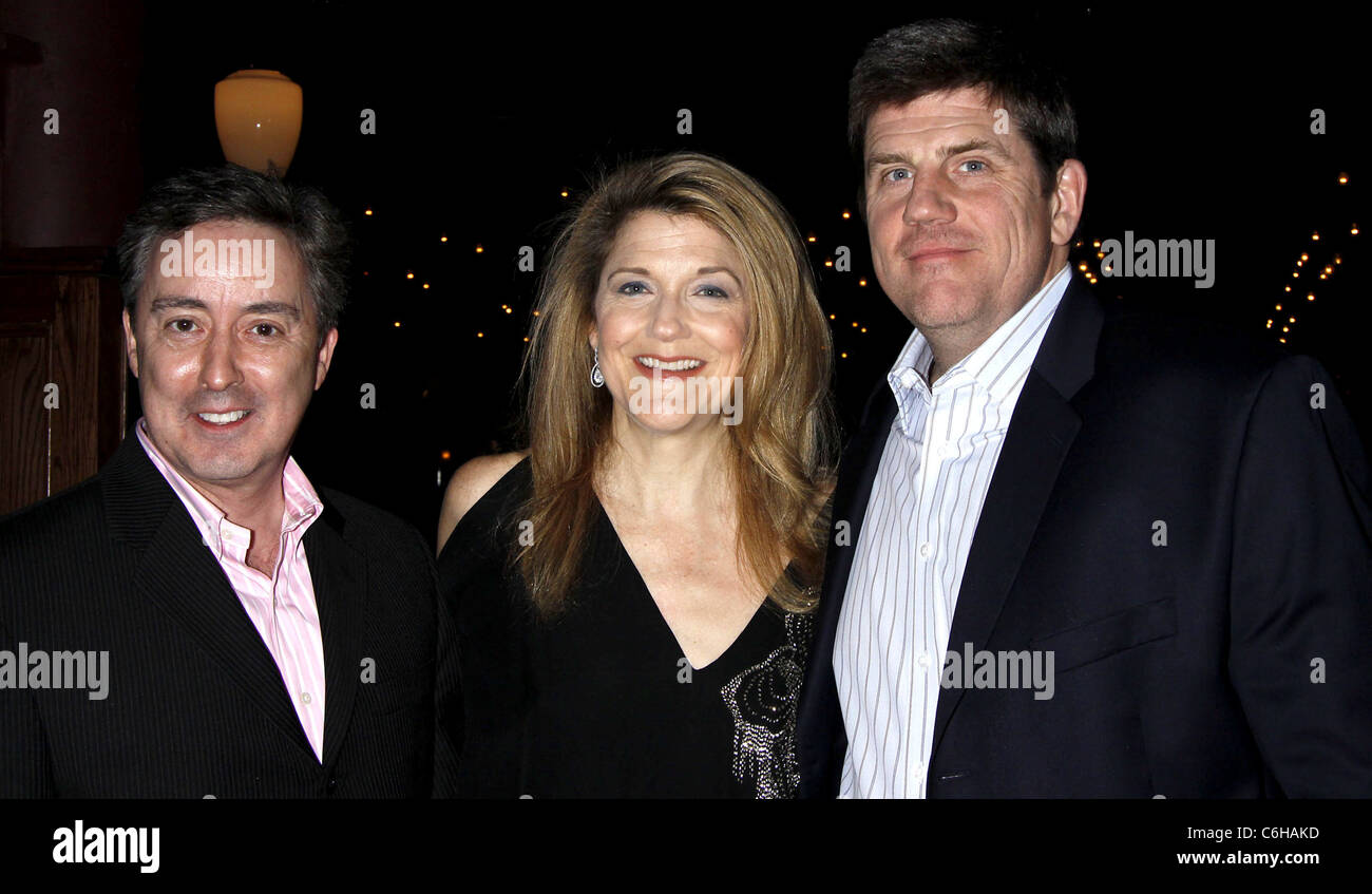 Victoria Clark and Rod McLachlan attending the opening night party for ...