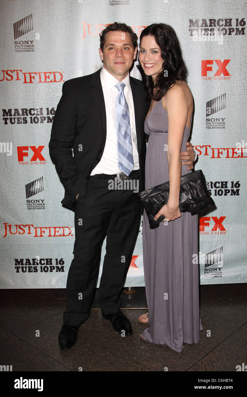 Joshua Biton and guest FX's "Justified" - Los Angeles Premiere ...