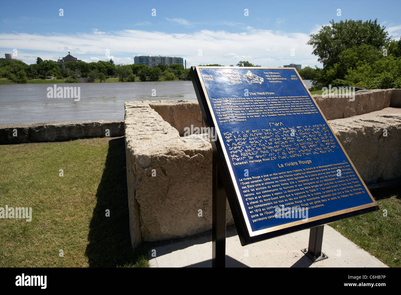 the red river viewpoint canadian heritage rivers system at the forks ...