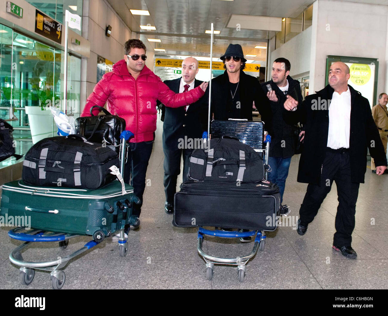 Jesus Luz arriving in Lisbon ahead of a scheduled DJing appearance ...