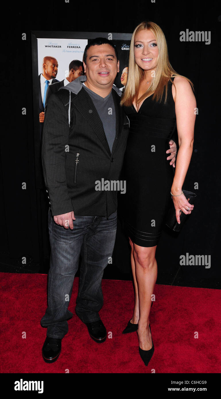 Carlos Mencia and guest Premiere of 'Our Family Wedding' at AMC Loews ...