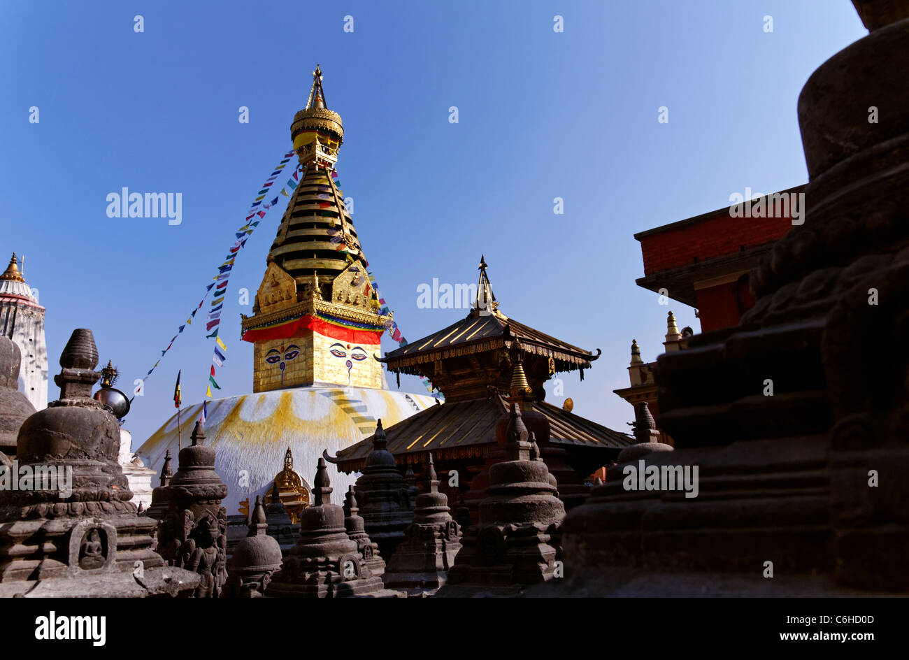 Swayambhunath, the Monkey Temple, Kathamndu, Nepal Stock Photo - Alamy