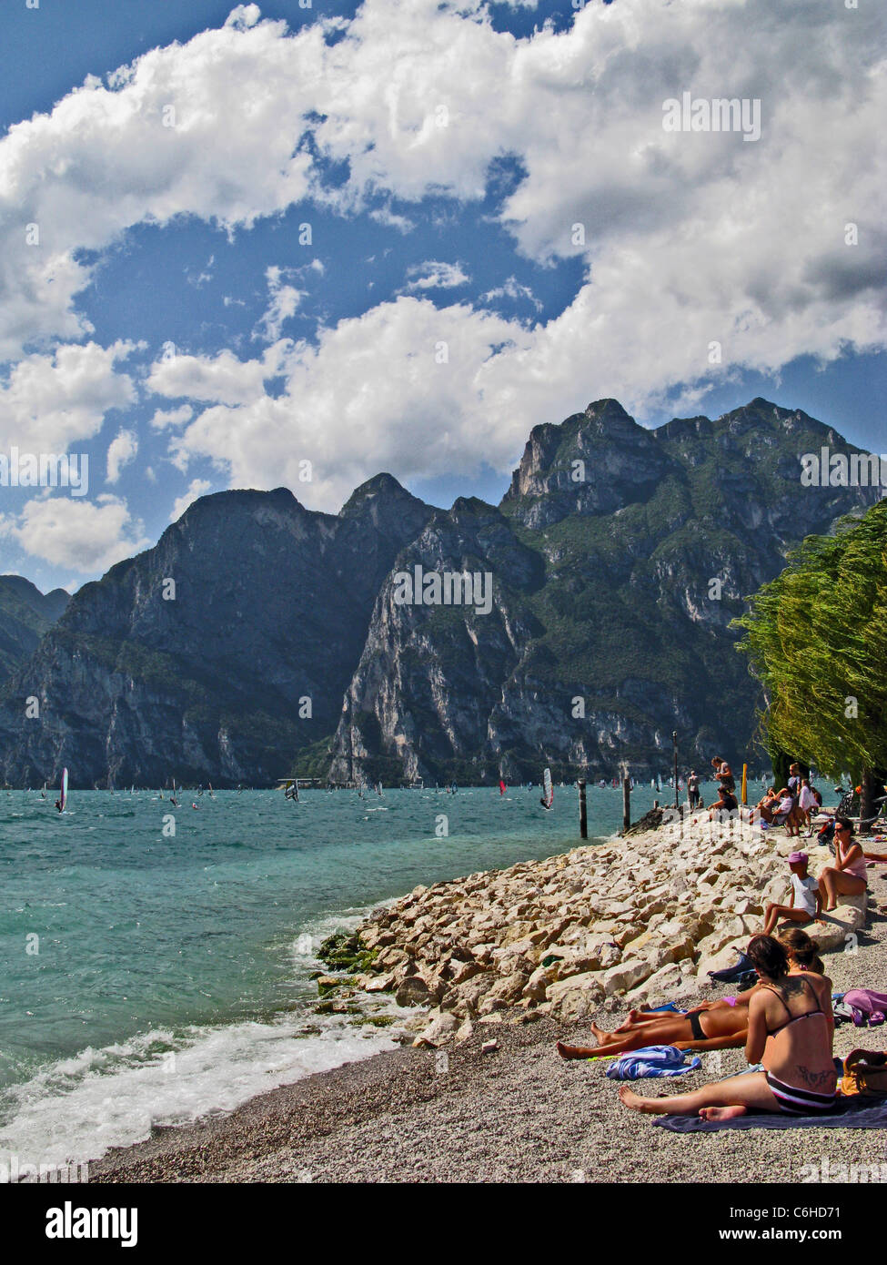 Torbole italy beach hi-res stock photography and images - Alamy