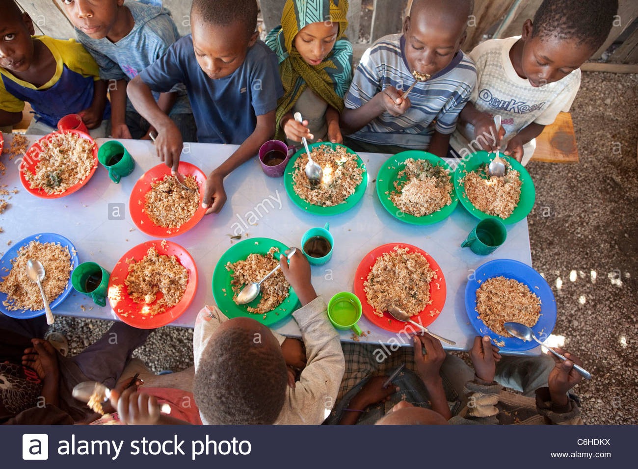 African Children Poverty Food Sitting Stock Photos & African Children ...