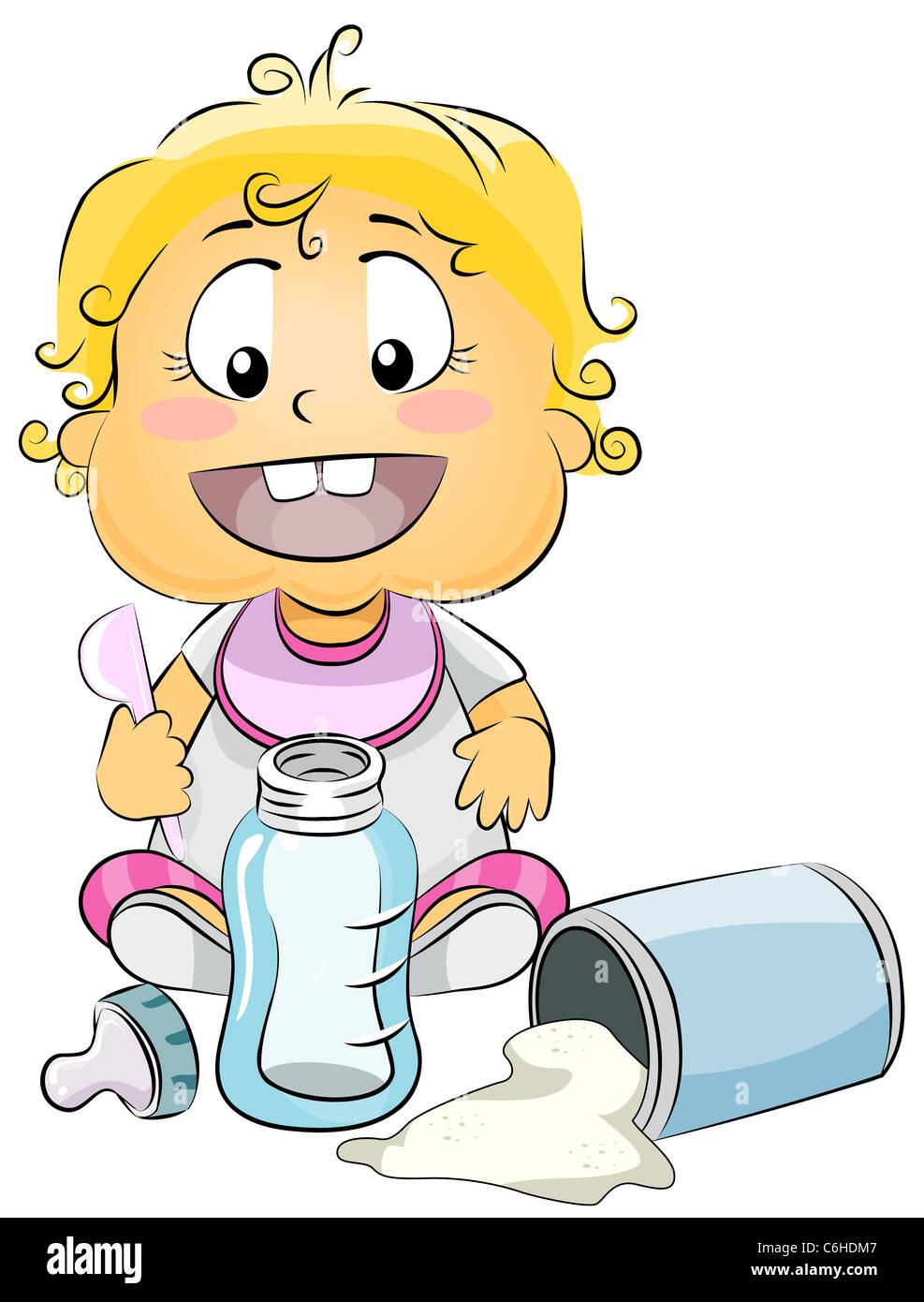 Powdered milk cartoon hi-res stock photography and images - Alamy