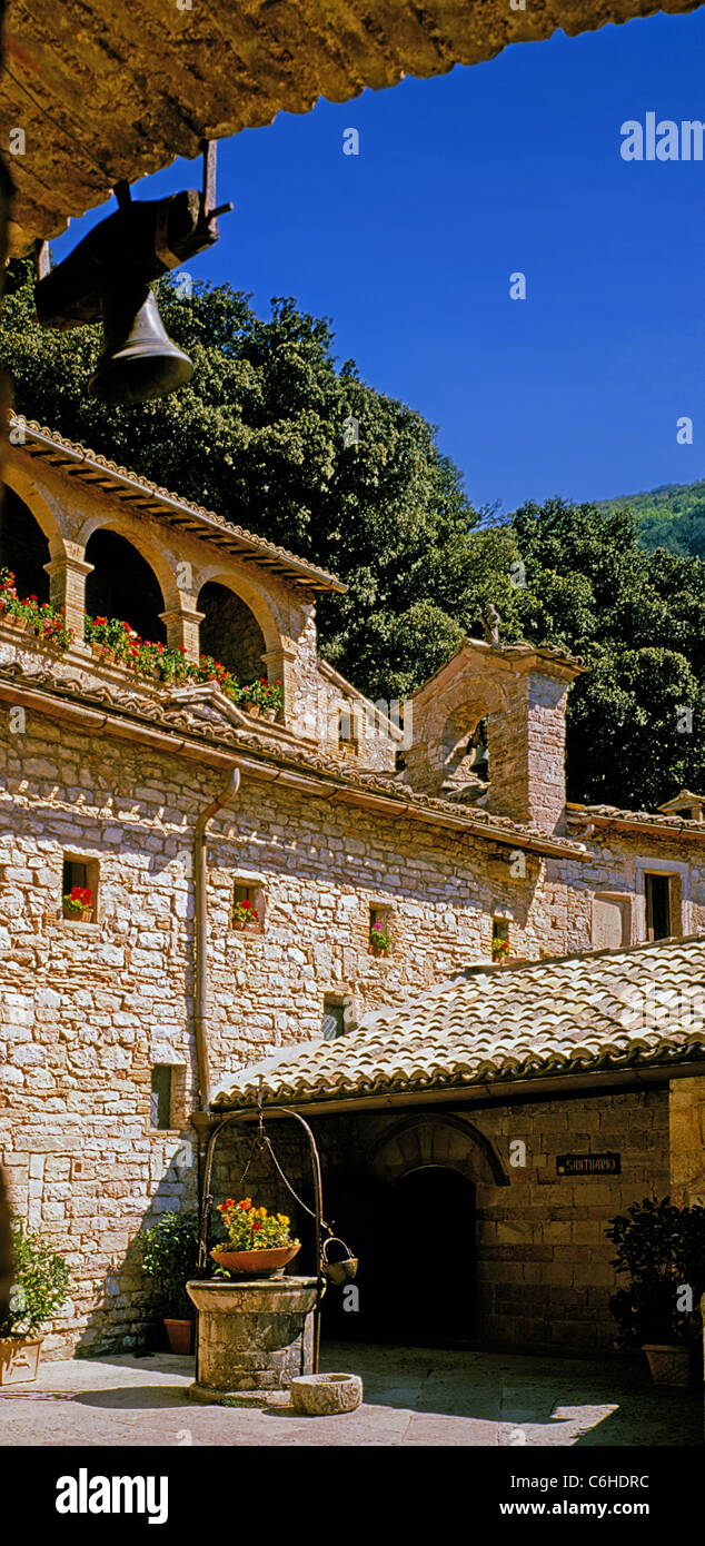 The Eremo delle Carceri is a small hermitage in a steep forest gorge at ...