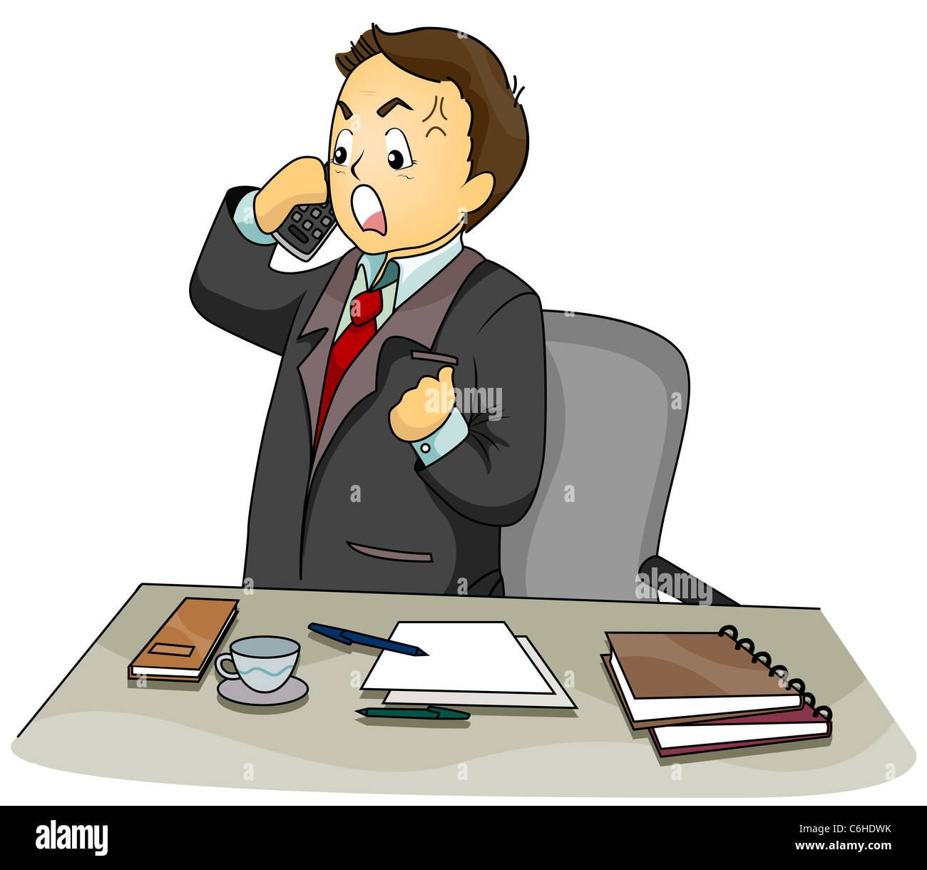 Angry guy cartoon illustration hi-res stock photography and images - Alamy