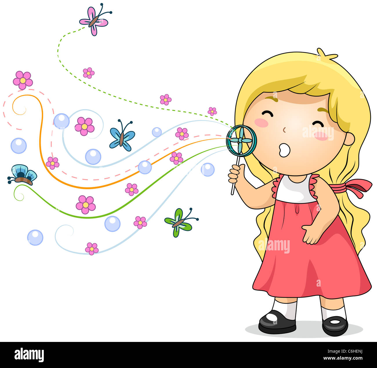 Blowing Bubble Clip Art