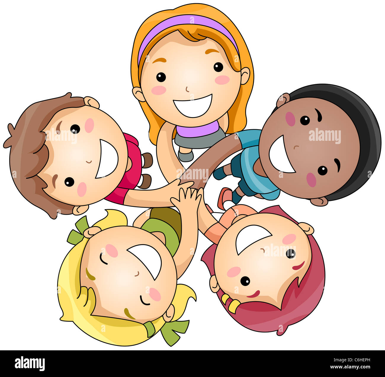 Illustration group children hi-res stock photography and images - Alamy