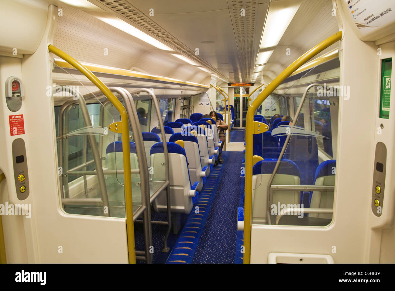 The interior of a Gautrain carriage Stock Photo - Alamy