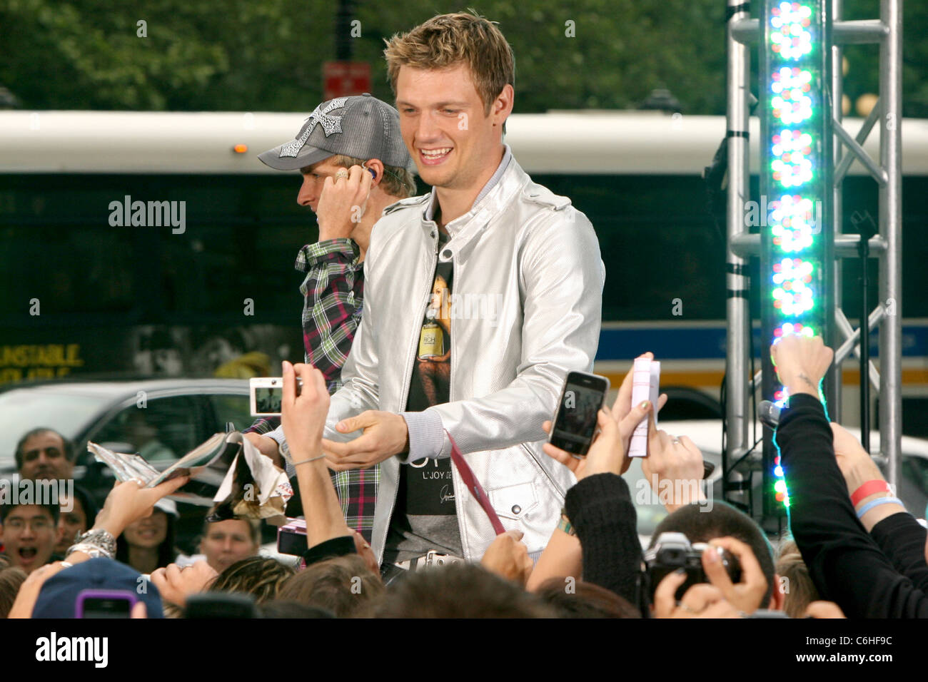 Nick Carter Backstreet Boys performing live on CBS' 'Early Show' as ...