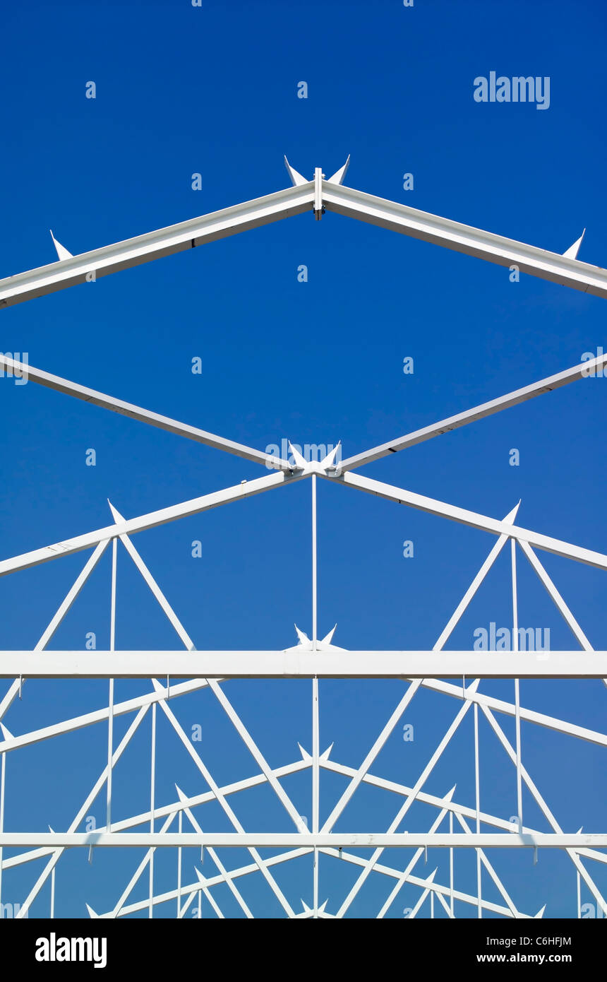 Blue and white building hi-res stock photography and images - Alamy