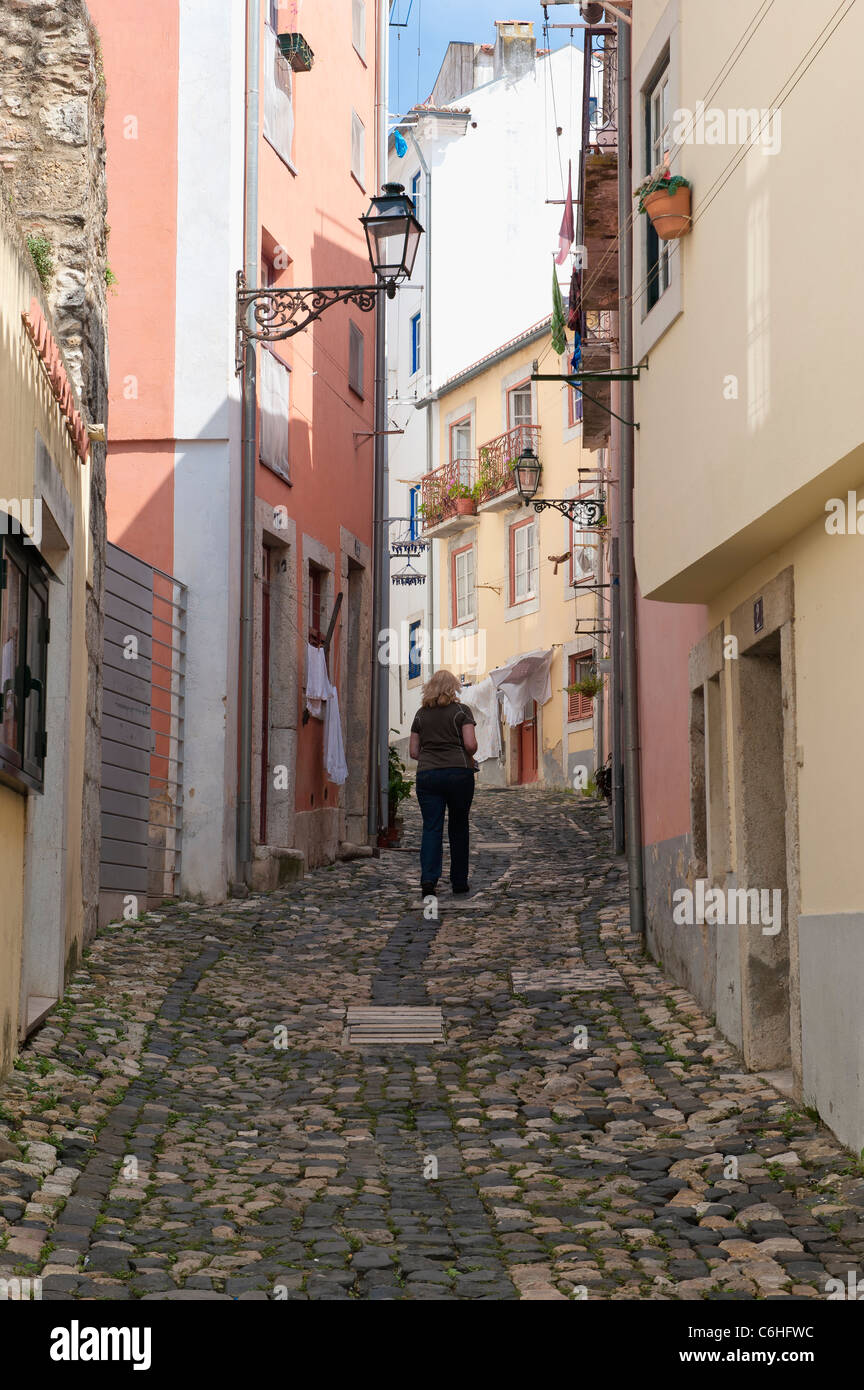 Colorful buildings narrow street hi-res stock photography and images ...