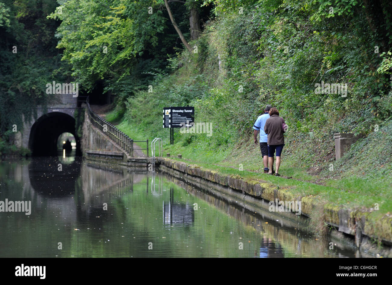 Canal walking shrewley tunnel hi-res stock photography and images - Alamy