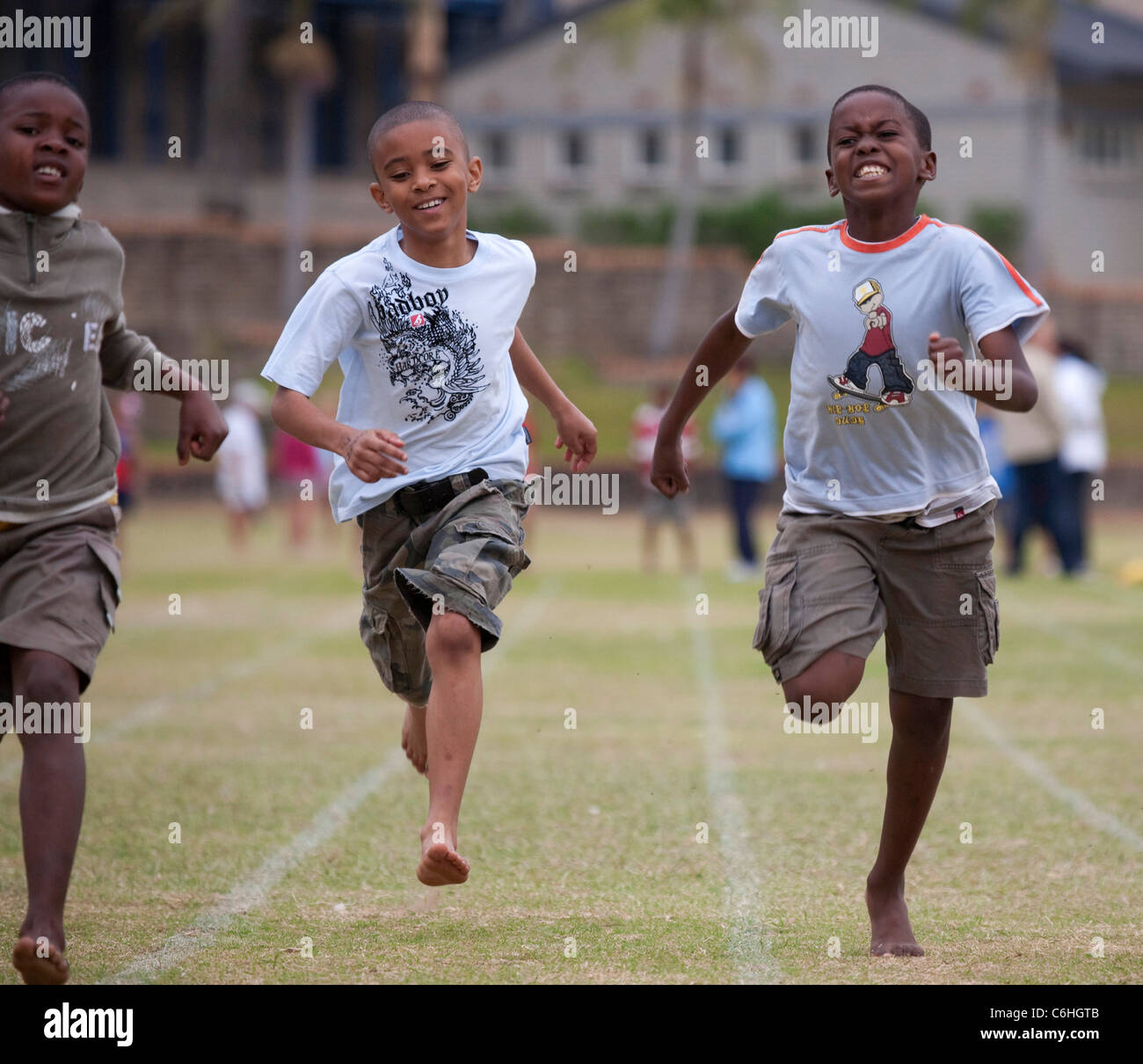 Children Running Track