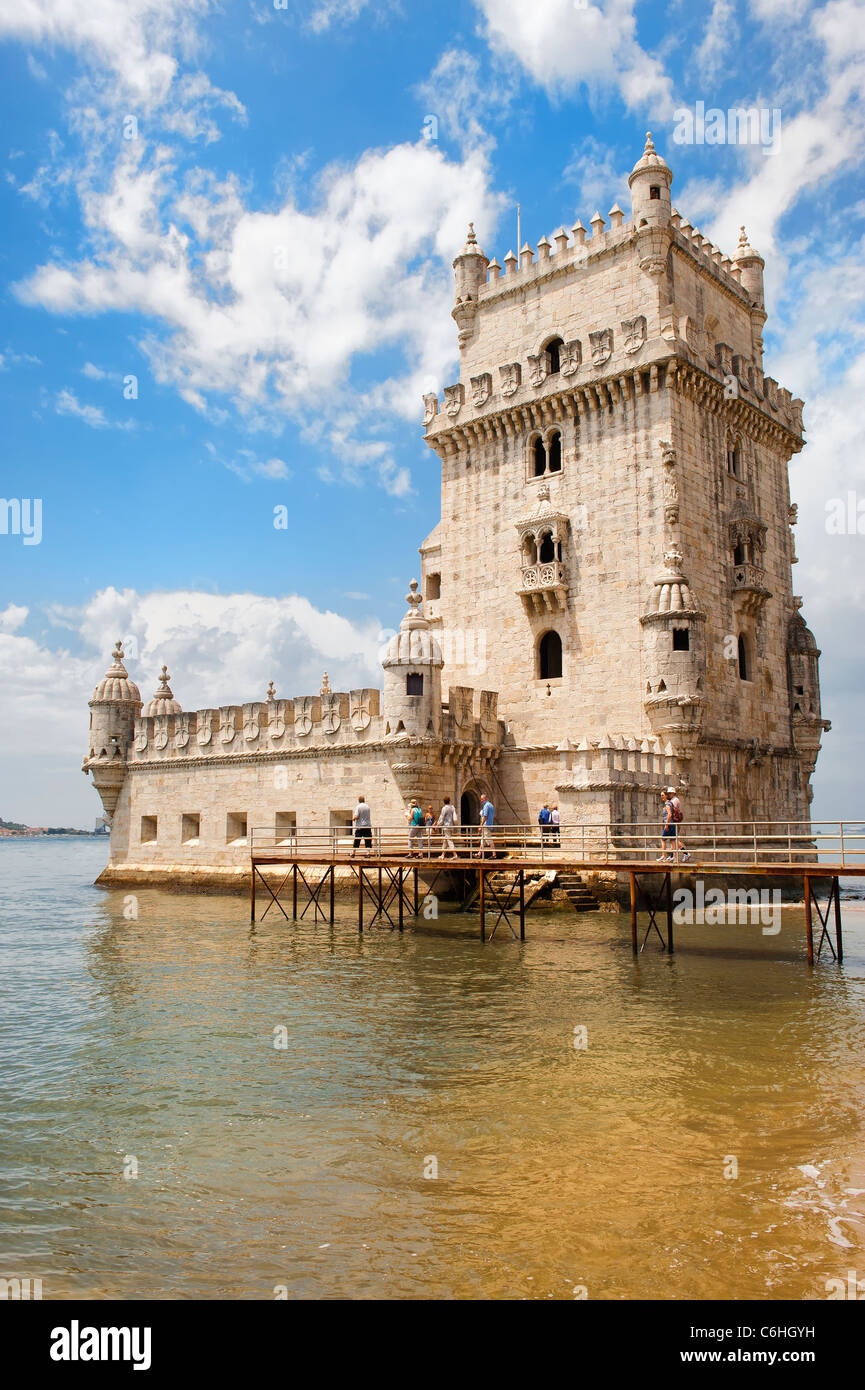 Torre de Belem (Belem Tower or Tower of St Vincent) Belem district ...