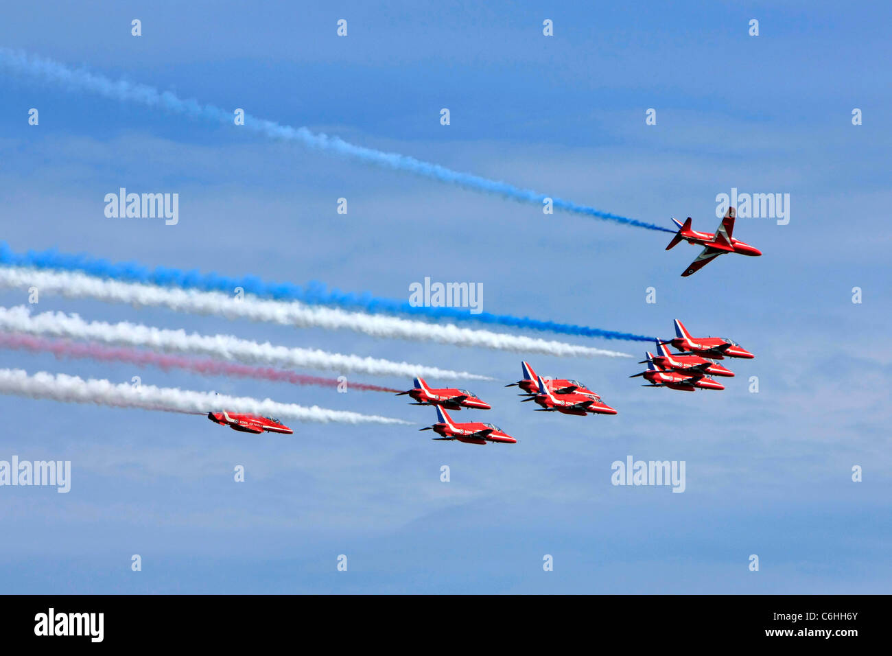 The RAF Red Arrows Display Team Stock Photo - Alamy