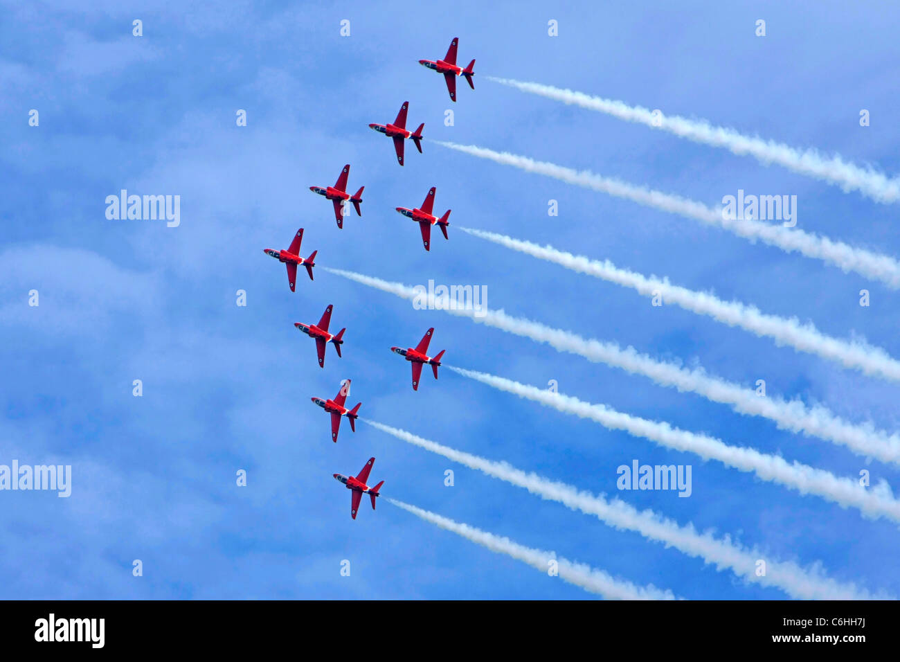 The RAF Red Arrows Display Team Stock Photo - Alamy