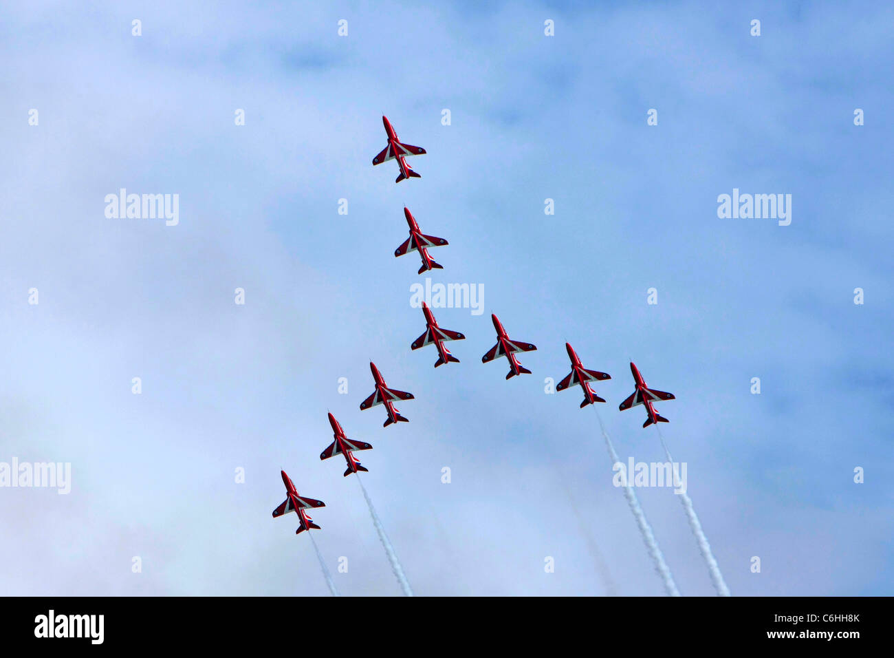 The RAF Red Arrows Display Team Stock Photo - Alamy